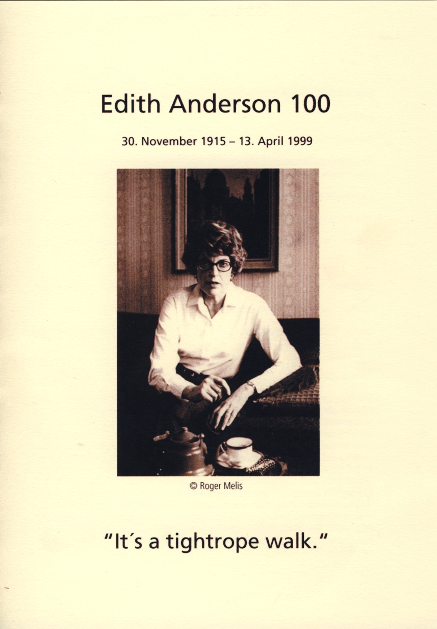 Edith Anderson 100 | Beate Wonde・ベアーテ・ヴォンデ